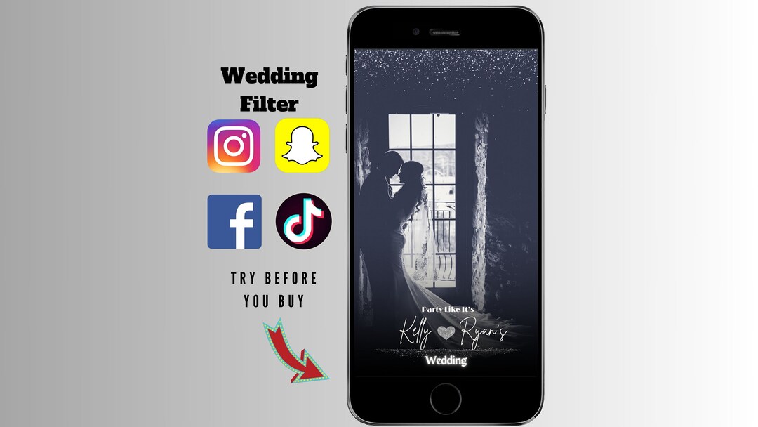 Silver Wedding Snapchat Filter, Tiktok Filter, Snapchat Geofilter ...