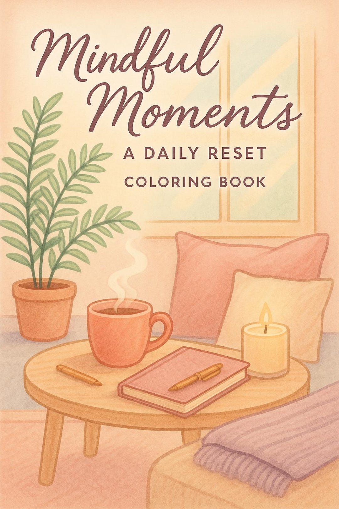 Mindful Moments Coloring Book | Self-care & Wellness Pages - Etsy