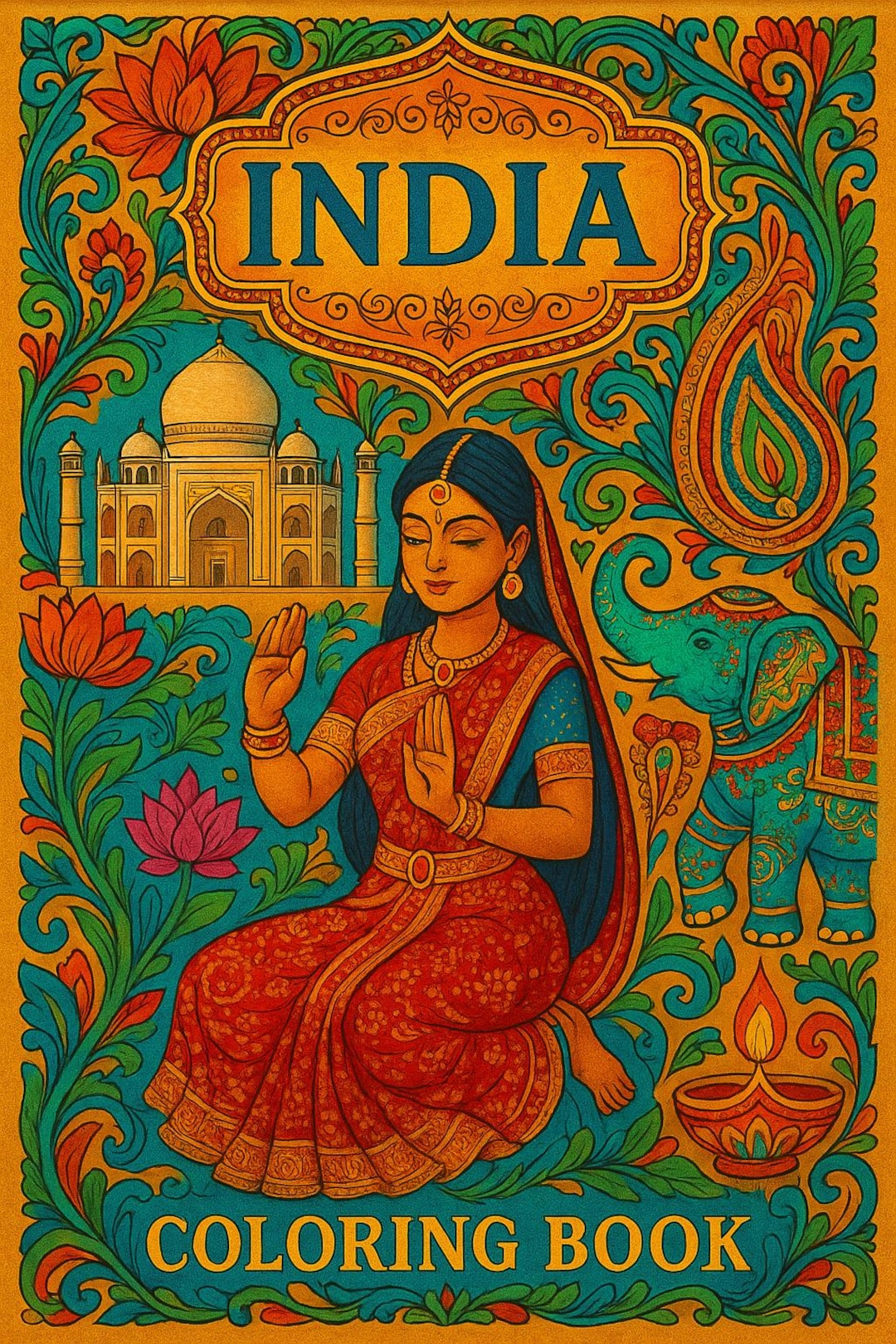 Wonders of India: A Cultural Journey – 27-page Printable Adult Coloring ...