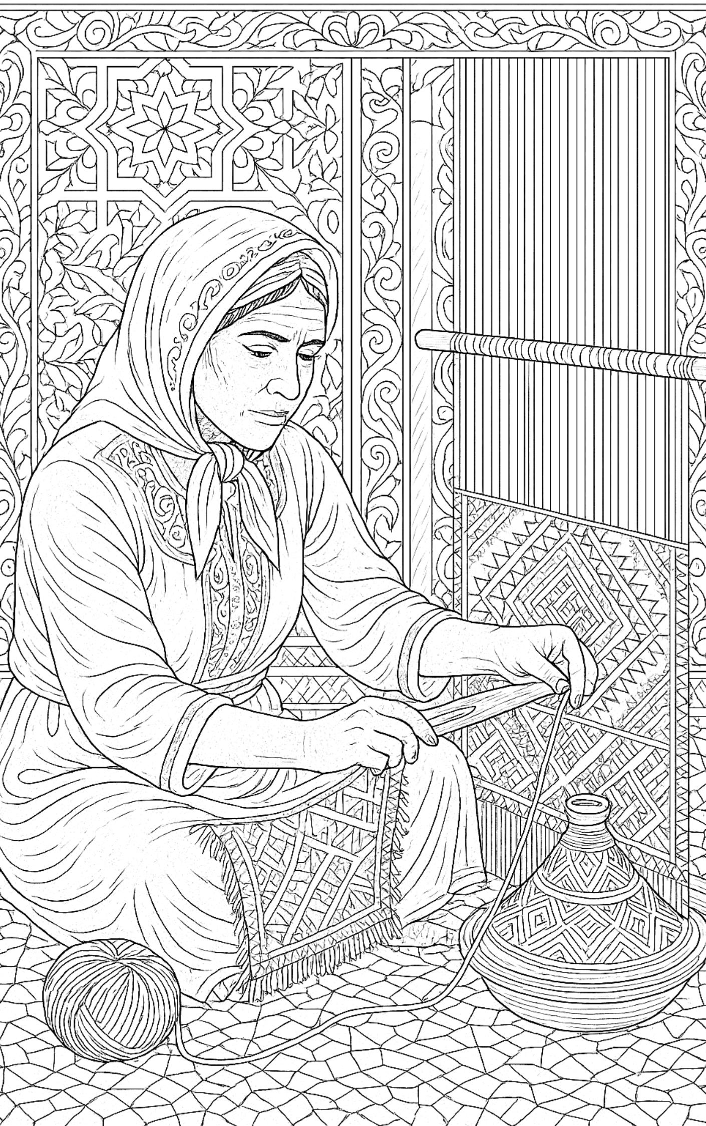 Morocco Coloring Book for Adults: Moroccan Architecture & Culture (PDF ...