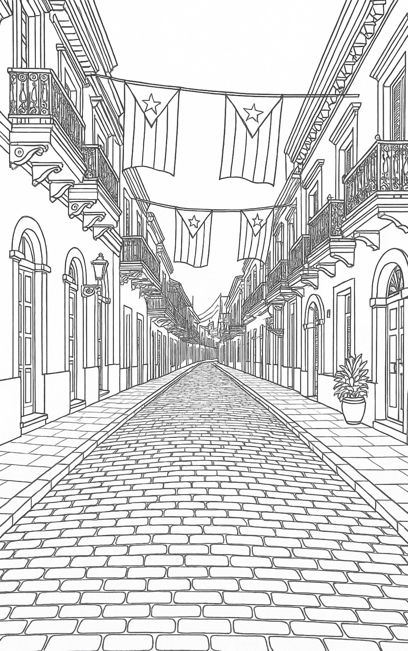 Puerto Rico Coloring Book: Cultural Landmarks, Nature & Traditions (PDF ...