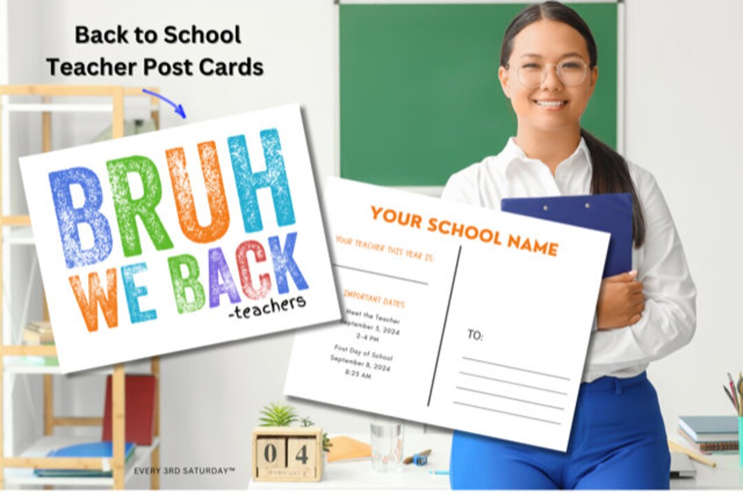 Back to School Postcard Welcome to Class Postcards New Teacher Hello ...
