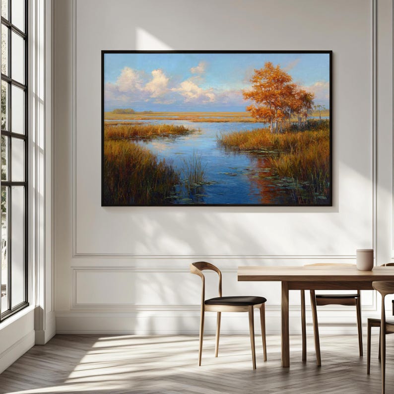 Printable Everglades National Park Painting, Florida Tropical Wetland ...