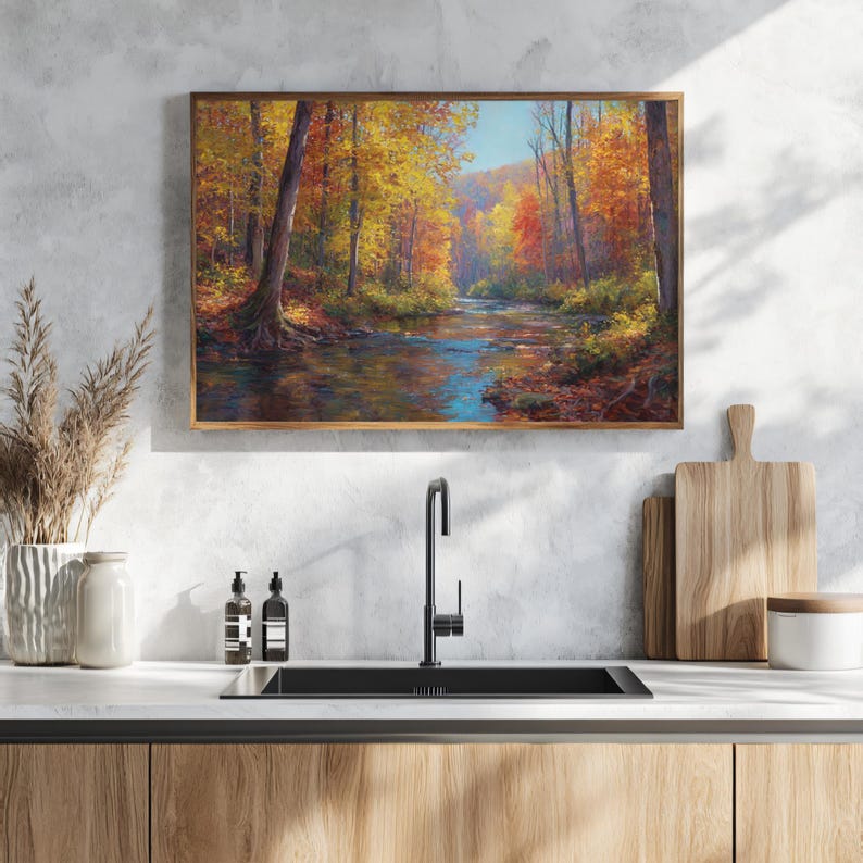 Printable Cuyahoga Valley National Park Painting, Cuyahoga River Wall ...