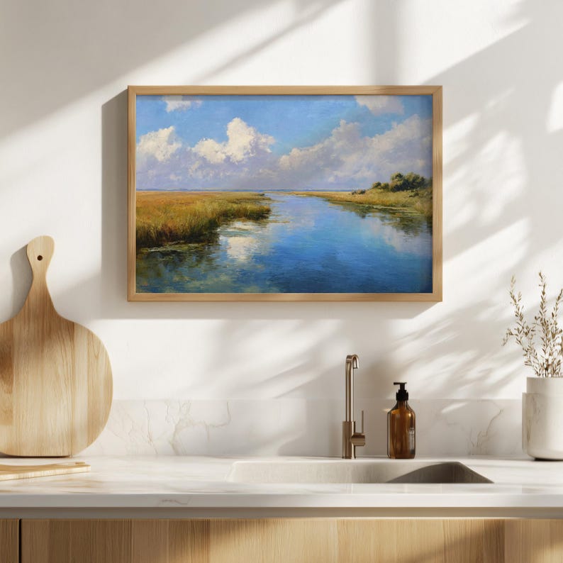 Printable Everglades National Park Painting, Florida Tropical Wetland ...