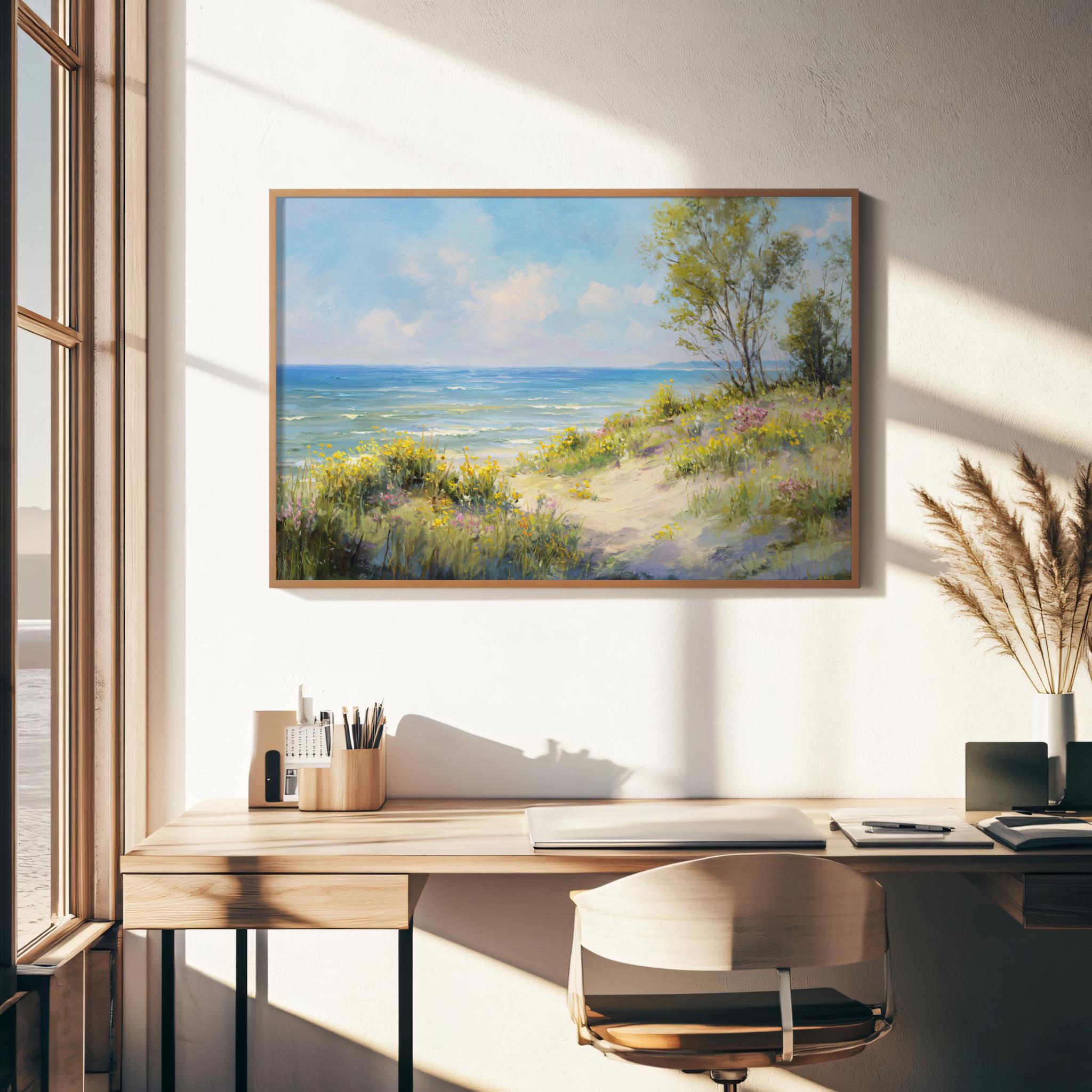 Lake Michigan Painting, Great Lakes of North American Wall Art ...