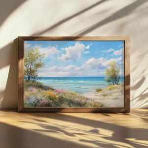 Lake Michigan Painting, Great Lakes of North American Wall Art ...