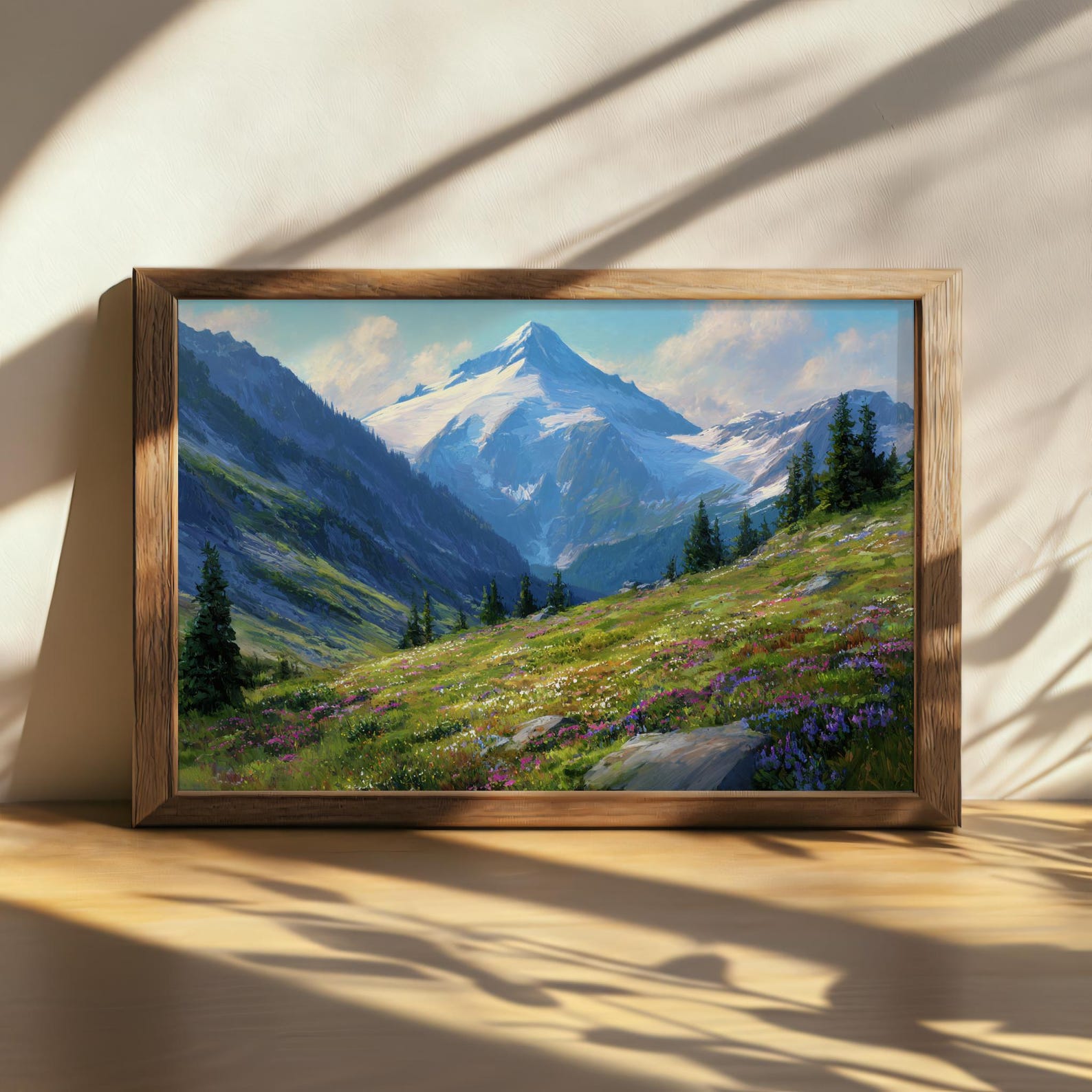 Lienzo del Monte Baker, Arte mural del Bosque Nacional de Snoqualmie ...