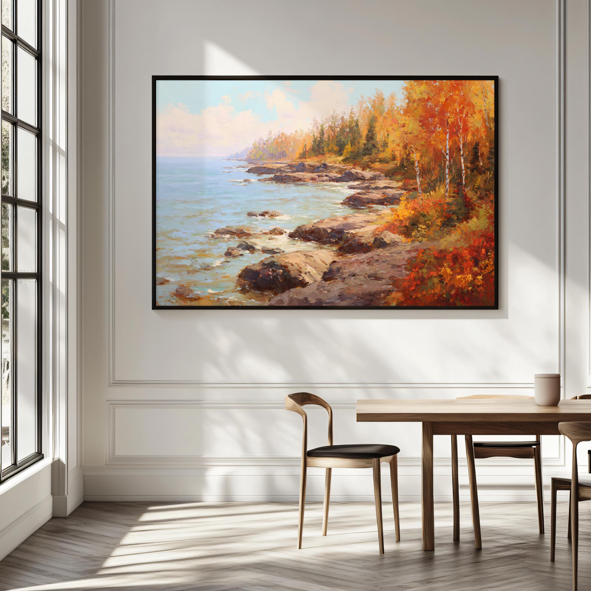 Lake Superior Painting, Great Lakes of North American Wall Art ...