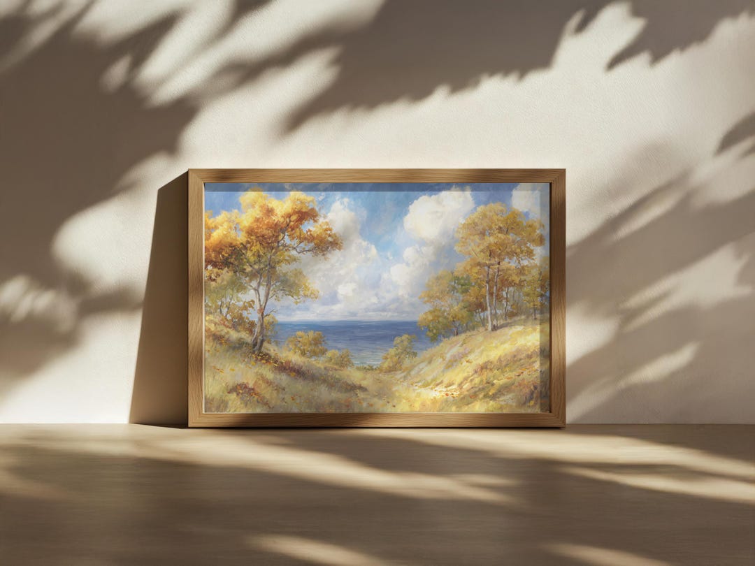Lake Michigan Painting, Great Lakes of North American Wall Art ...