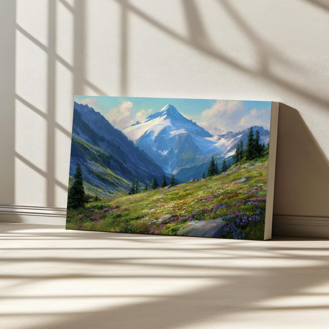 Lienzo del Monte Baker, Arte mural del Bosque Nacional de Snoqualmie ...