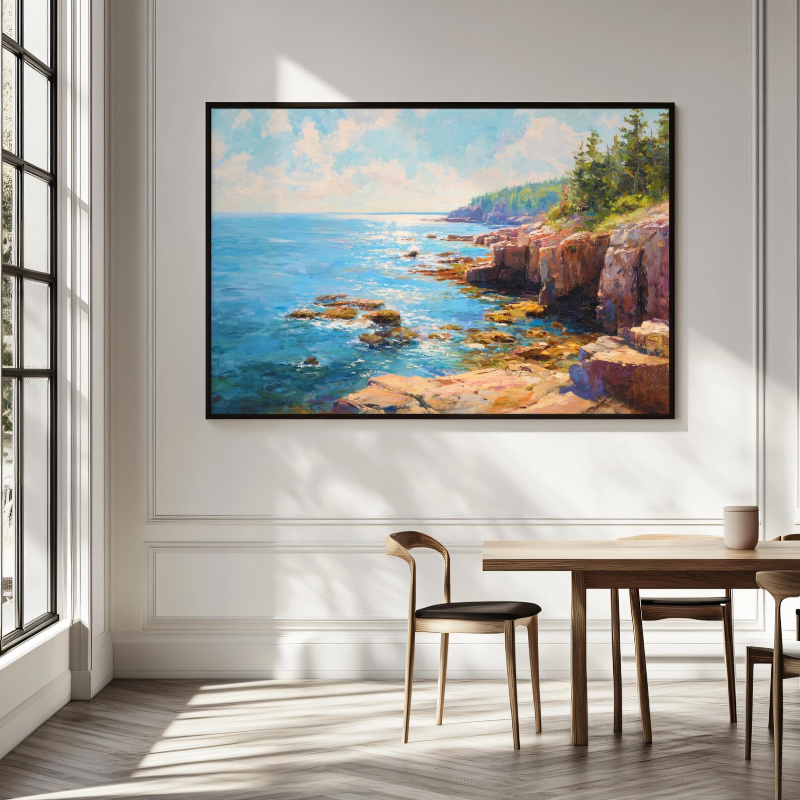 Acadia National Park Painting, East Atlantic Ocean Coast Wall Art ...