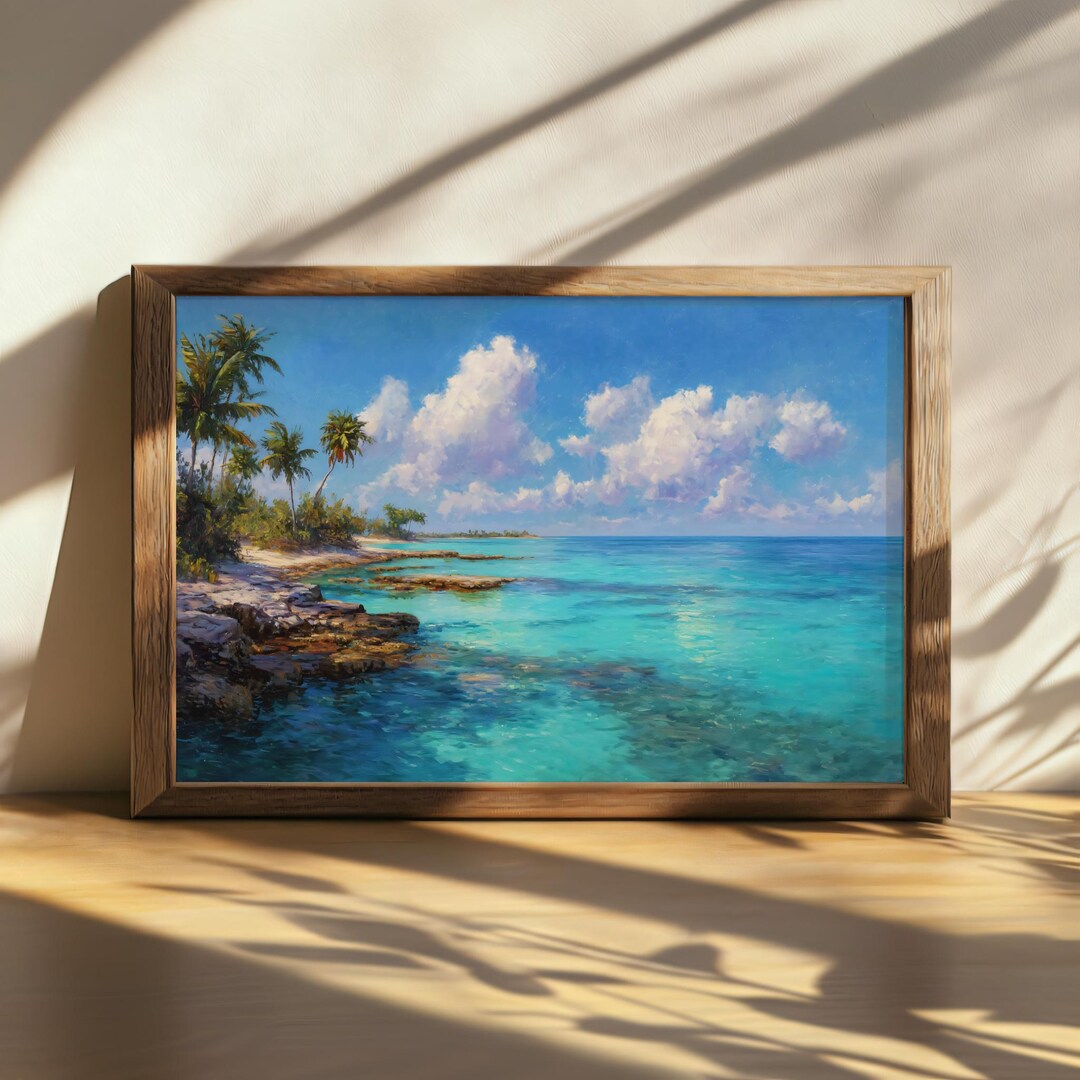 Printable Florida Keys Painting, Key West Summer Beach Wall Art ...