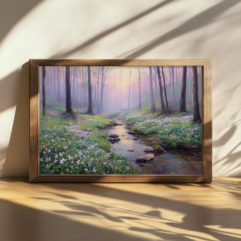 Cuyahoga Valley National Park Sunrise Painting, Cuyahoga River Wall Art ...