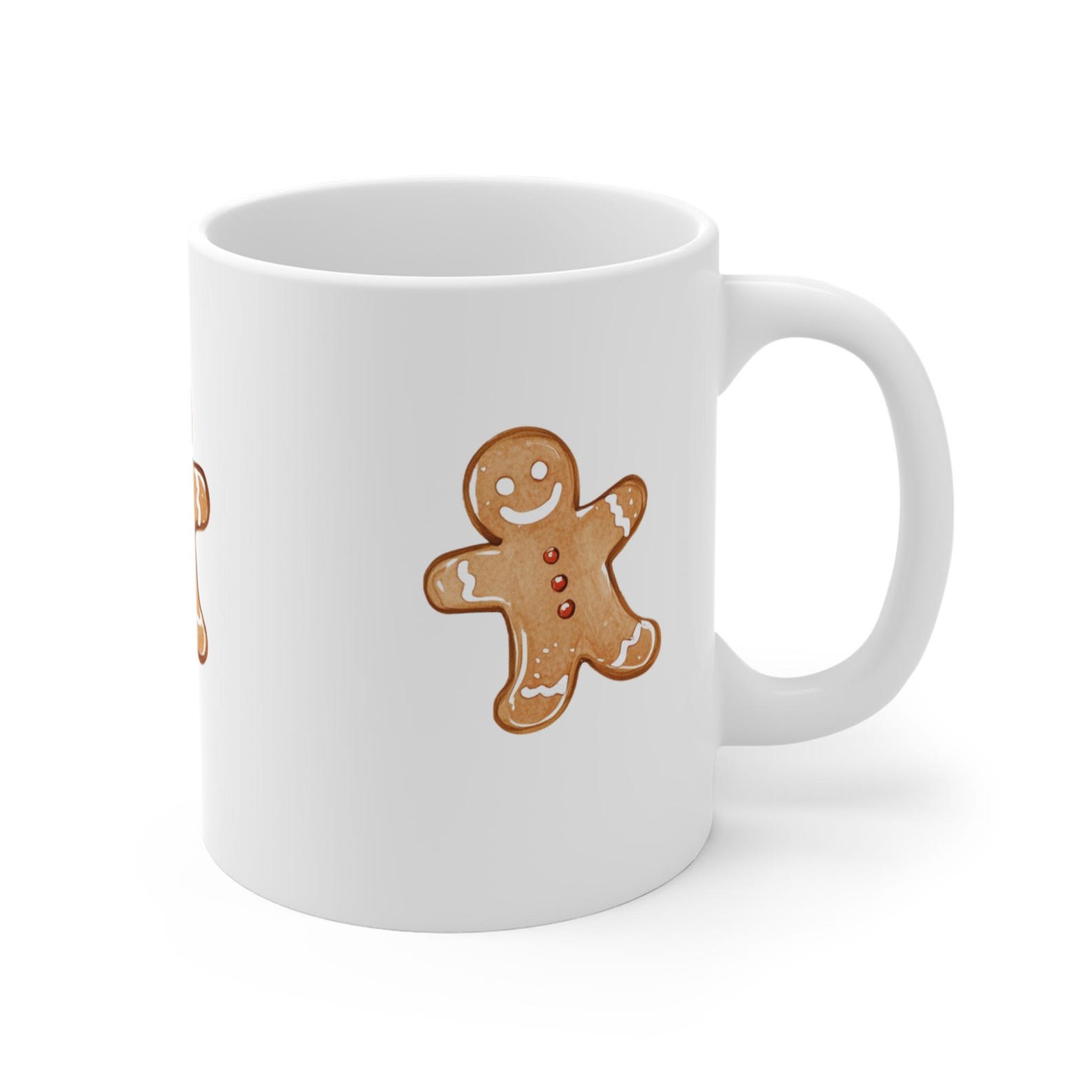 Gingerbread Man Mug, Holiday Cookie Tea Cup, Christmas Treat - Etsy
