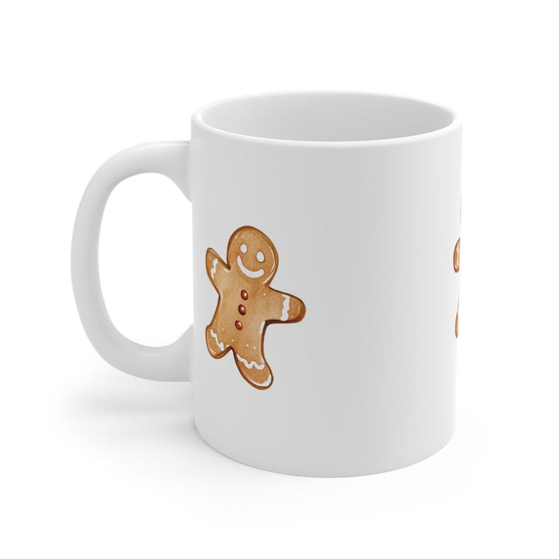 Gingerbread Man Mug, Holiday Cookie Tea Cup, Christmas Treat - Etsy