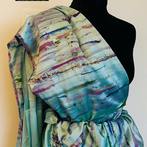 Hand Painted Saree With Bead Work for Any Occasion - Etsy