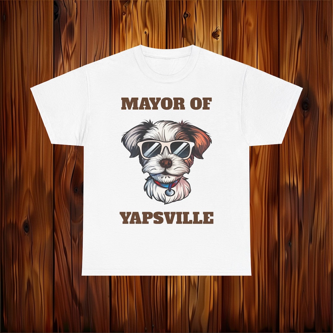 Mayor of Yapsville Shirt, Sarcastic T Shirt Unisex Heavy Cotton Tee ...