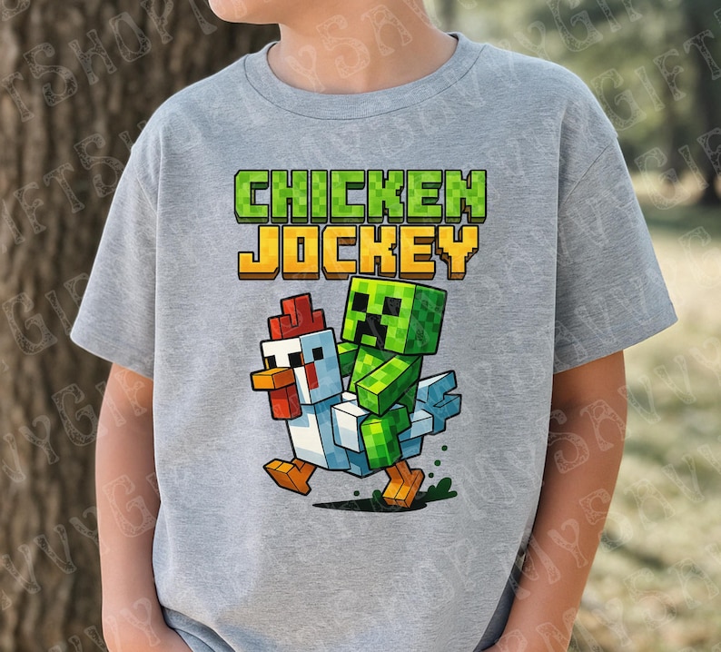 Funny Minecraft Chicken Jockey PNG, Zombie Riding Chicken Vector Design ...