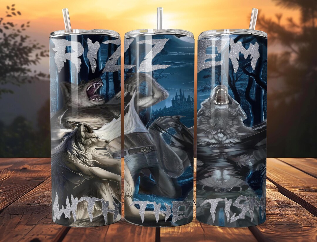 Alpha Wolf PNG Tumbler Wrap, Rizz Meme Halloween Shirt Design, Funny ...