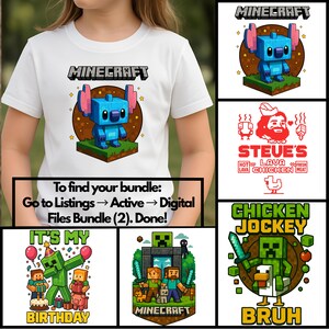 Voxel Chicken Jockey PNG Bundle, Funny Blocky Zombie Riding Chicken ...