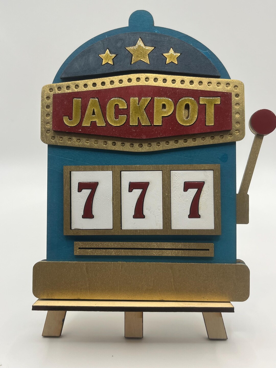 Gift Card Holder Made of Wood, Shaped Like Slot Machine - Etsy