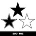 3 Star SVG Files Bundle Star Cut Files Star Vector Files Star Vector ...