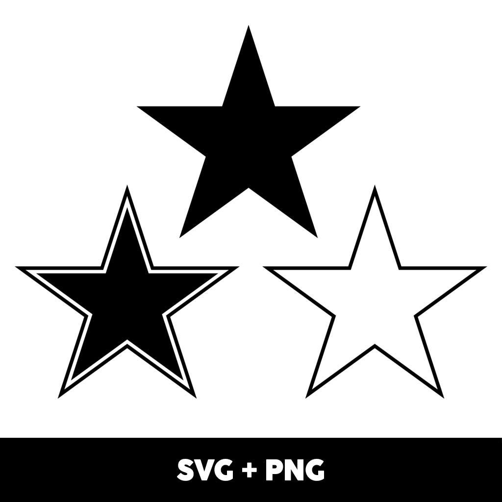 3 Star SVG Files Bundle Star Cut Files Star Vector Files Star Vector ...