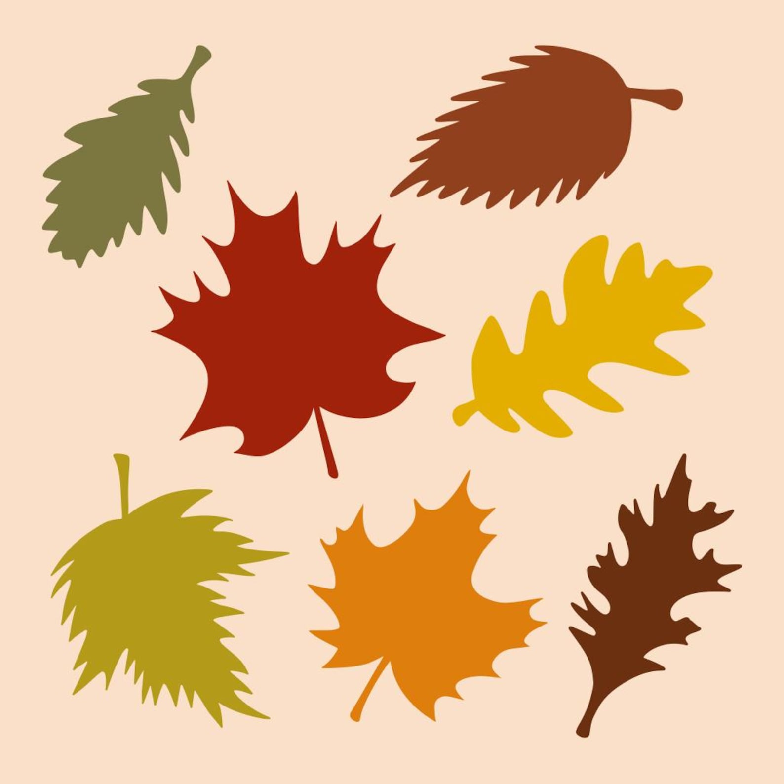 Fall Leaves Svg, Fall Svg, Fall Leaf Svg Bundle, Fall Png, Clipart, Cut ...