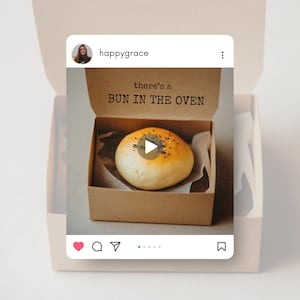 Animated Pregnancy Announcement Video: Bun in Oven Reveal (canva ...