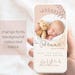 Mobile Newborn Baby Girl Introduction Digital, Editable Electronic ...