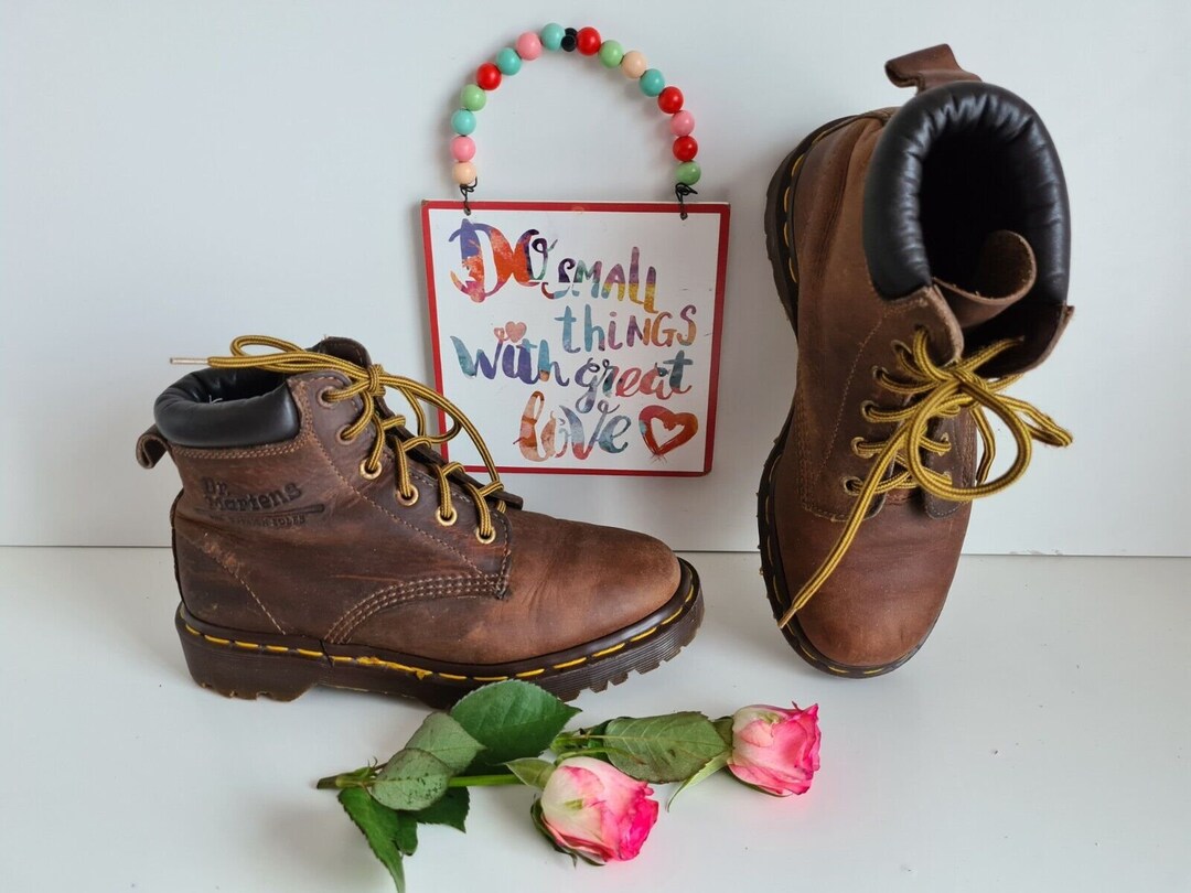 Dr Martens Aztec Vintage England Brown Gaucho Crazy Horse Collar Ben ...