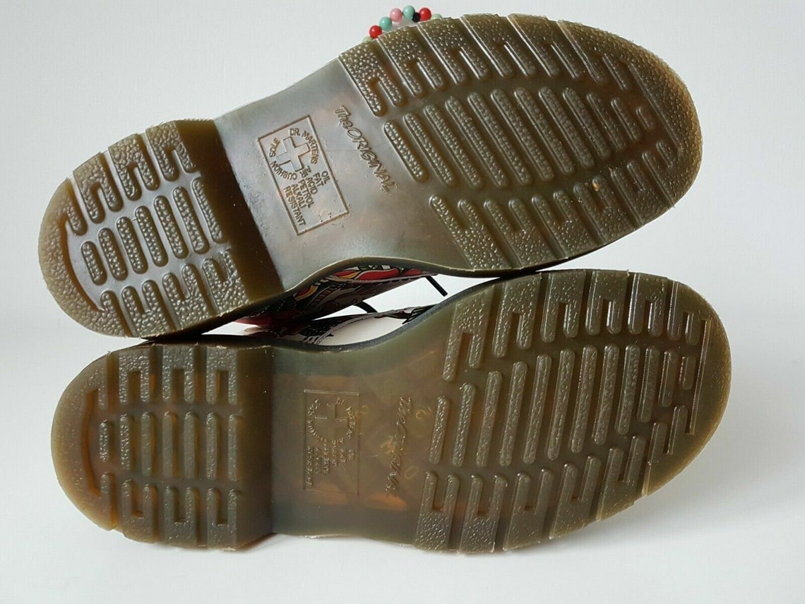 Brand New Dr Martens X Grez 1460 Backhand Tattoo White Leather 8 Hole ...