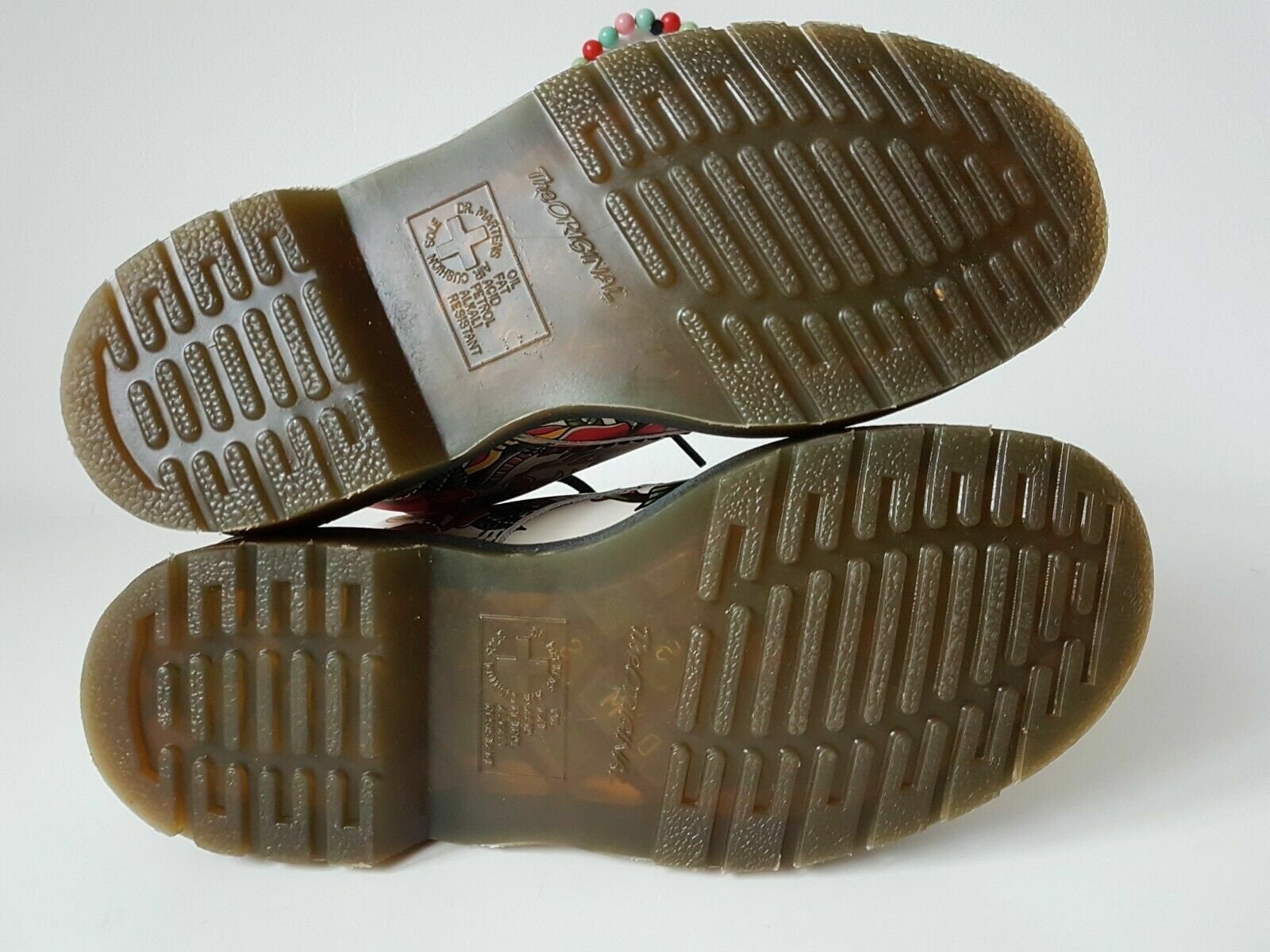 Brand New Dr Martens X Grez 1460 Backhand Tattoo White Leather 8 Hole Boots UK10 EU45 US11 - Etsy