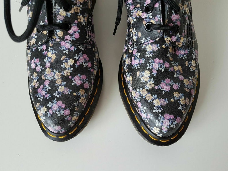 Dr Doc Martens 1460 Pascal Floral Lottie Purple Pointed Toe Boots UK5 EU38 US 7 - Etsy