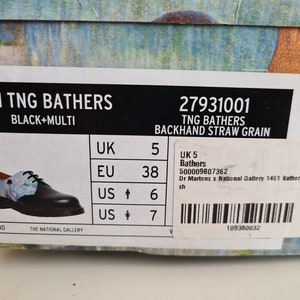 New With Box Dr Martens 1461 TNG Bathers Backhand Straw Grain Shoes UK ...