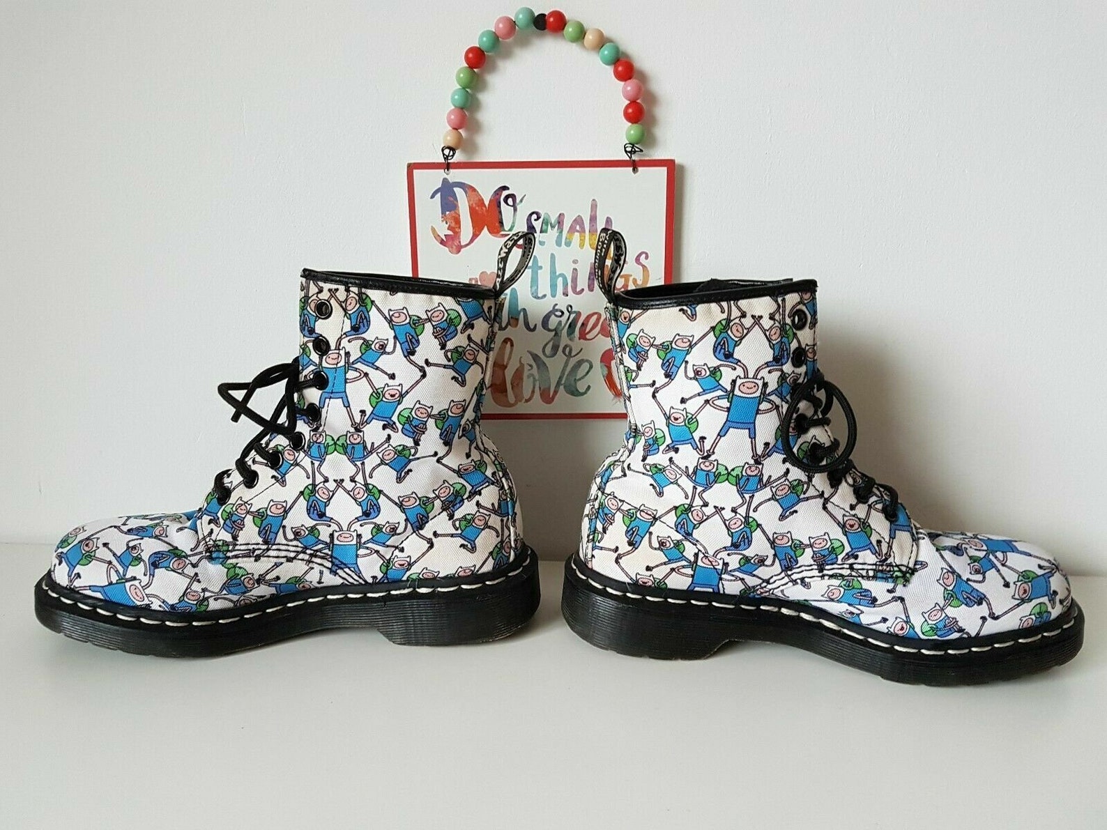 Dr. Martens 1460 Adventure Time Boots, Finn Print (UK 5 / US 7W) - Etsy