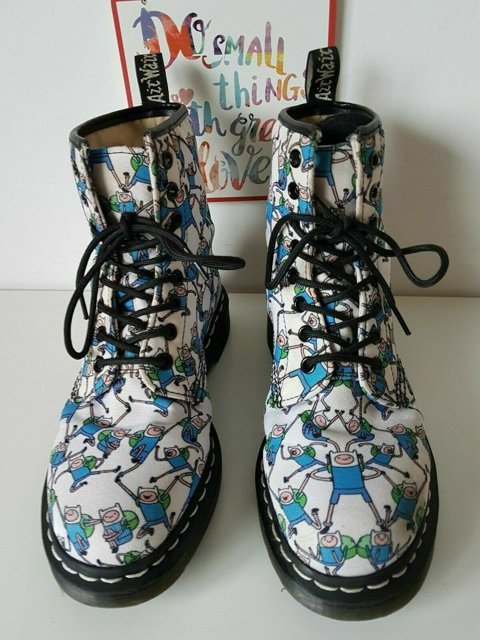 Dr. Martens 1460 Adventure Time Boots, Finn Print (UK 5 / US 7W) - Etsy
