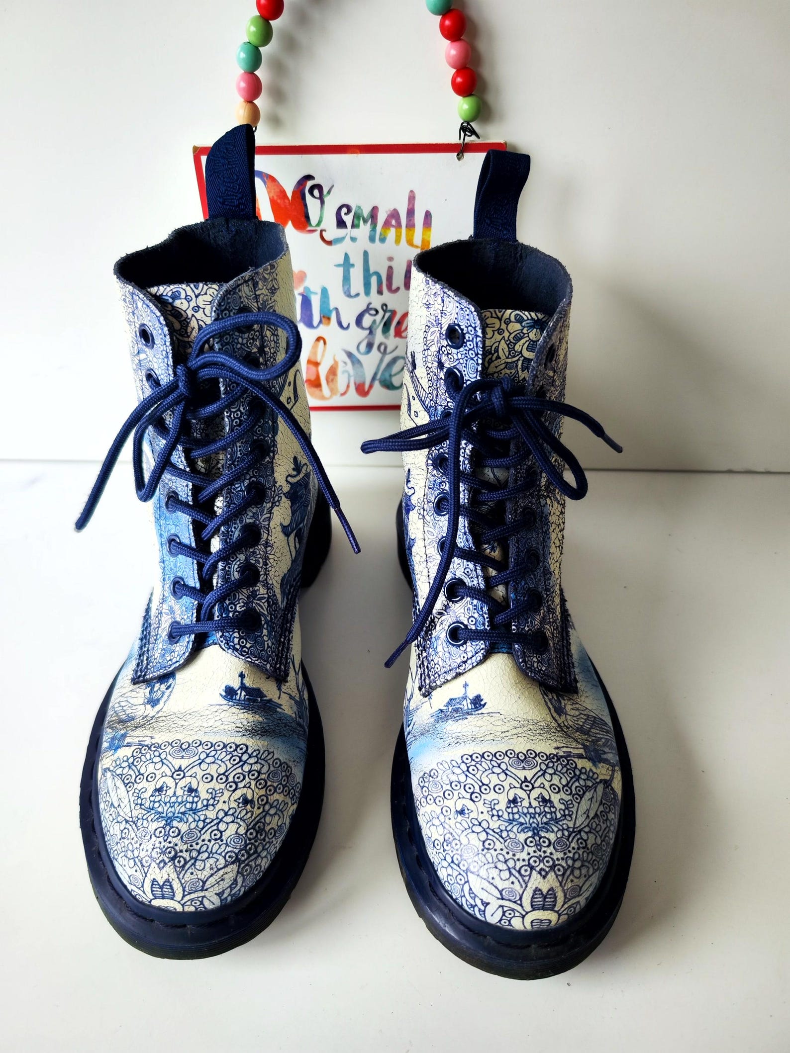 Dr Doc Martens 1460 8 Eye Willow China Plate Porcelain Suede UK5 EU38 ...