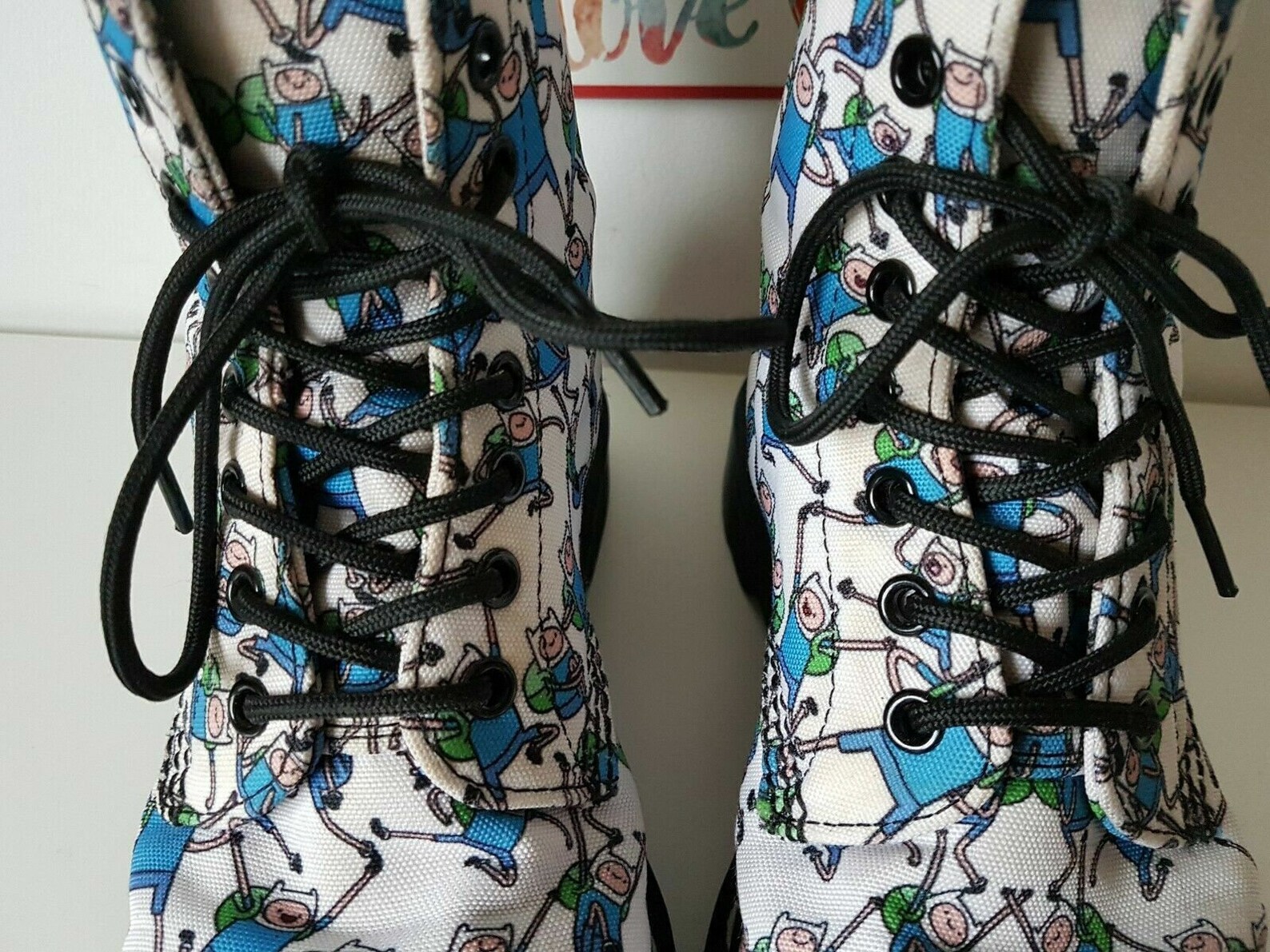 Dr. Martens 1460 Adventure Time Boots, Finn Print (UK 5 / US 7W) - Etsy
