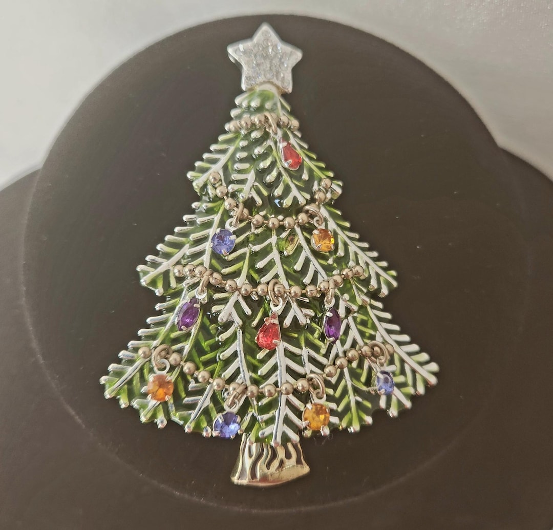 Vintage AVON Christmas Holiday Tree Brooch - Etsy