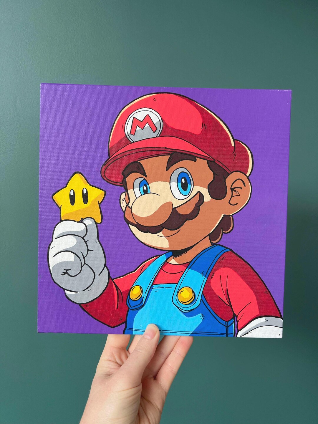 Mario - Original Painting - Mario Fanart - Etsy
