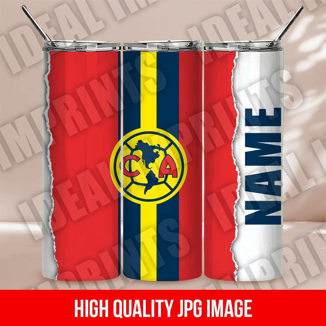 Club America Tumbler Wrap: Personalized Soccer Design (digital Download ...