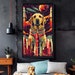 4 Retro Futuristic Labrador Dog in Space Poster, Digital Print ...