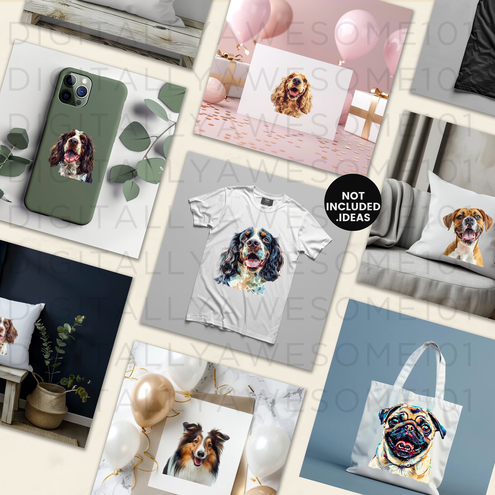 15 Dog Clipart, Dog Breeds Clipart Bundle, Dog Clipart PNG JPG Cute Dog ...