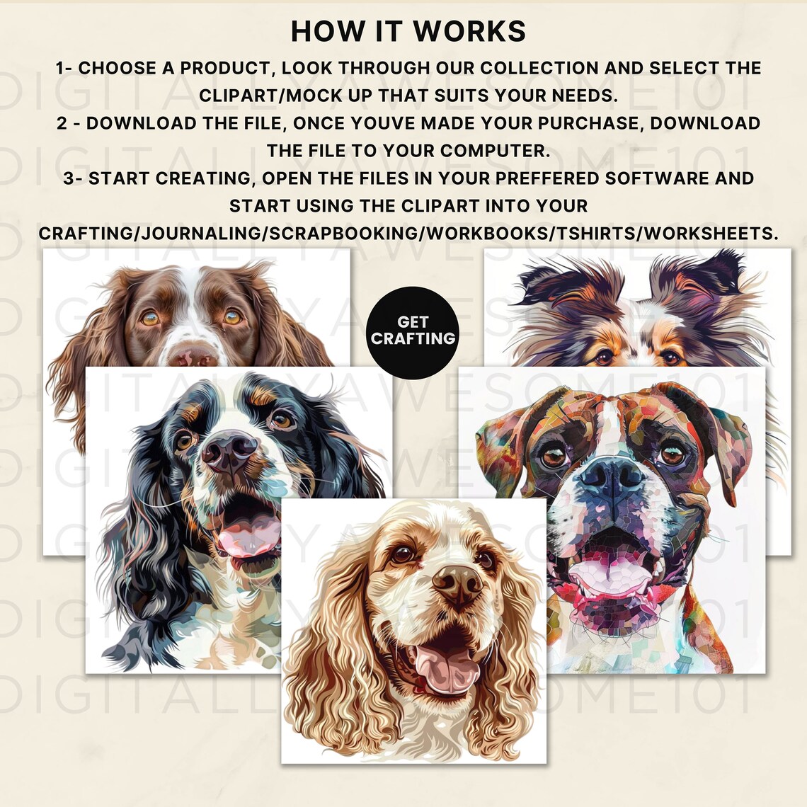 15 Dog Clipart, Dog Breeds Clipart Bundle, Dog Clipart PNG JPG Cute Dog ...