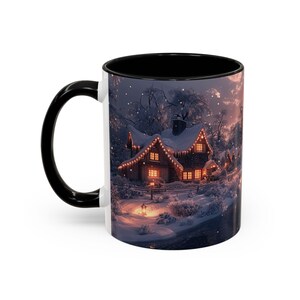 Winter Village Coffee Mug, Snow Theme Mug, Mountain Mug, Outdoor Mug ...
