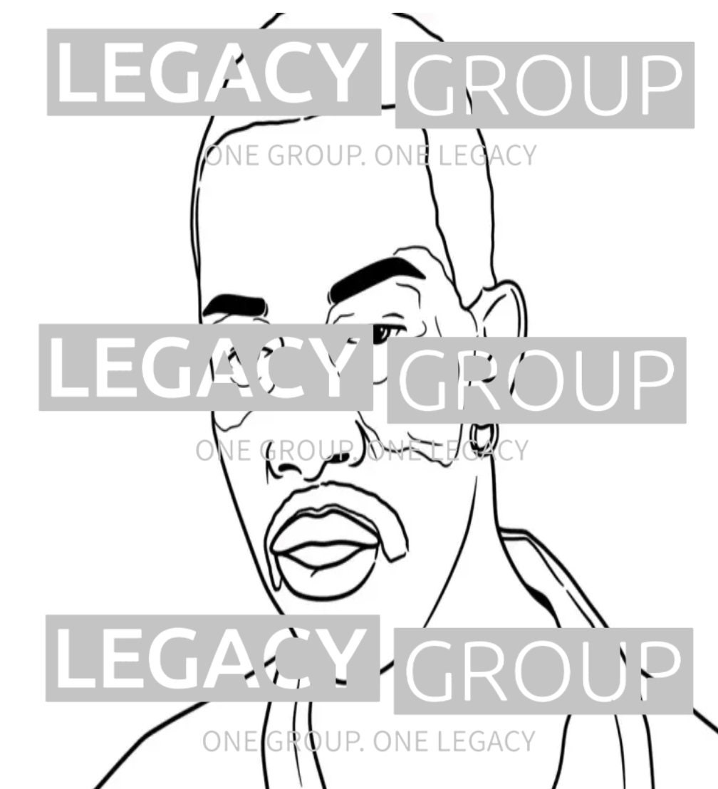 Pre Drawn Outline Canvas DIY* Instant Download* DIY Canvas* Party ...