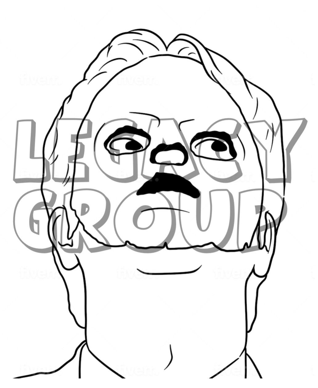 Pre Drawn Outline Canvas DIY* Instant Download* DIY Canvas* Party ...