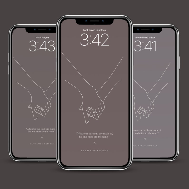 Wuthering Heights Wallpaper Emily Bronte Color: Mist - Etsy